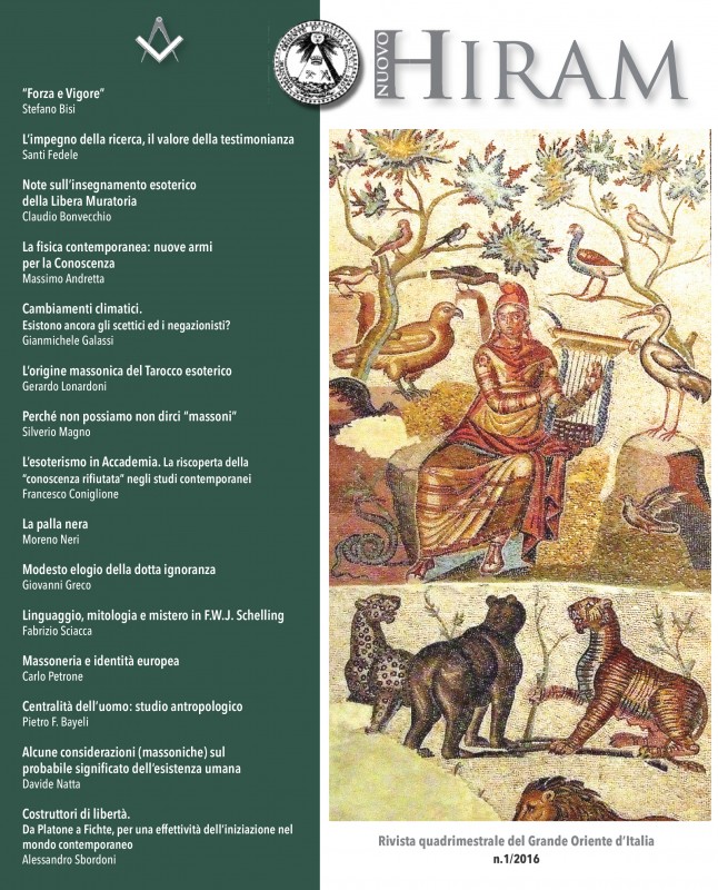 Nuovo Hiram 1/2016 - Grande Oriente d'Italia - Sito Ufficiale