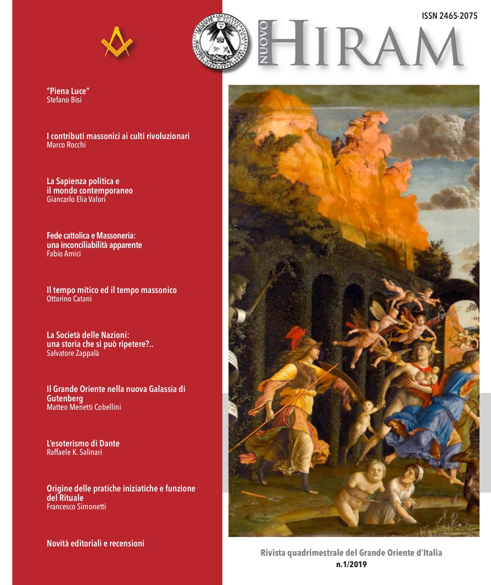 Hiram 1-2019 - Grande Oriente d'Italia - Sito Ufficiale