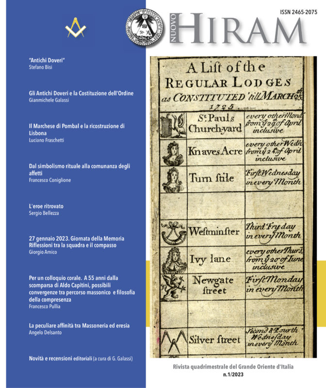 Hiram 1-2023 - Grande Oriente d'Italia - Sito Ufficiale