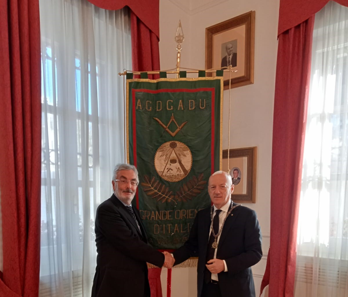 Il Gran Maestro ha ricevuto in visita al Vascello il neo Sovrano Gran ...