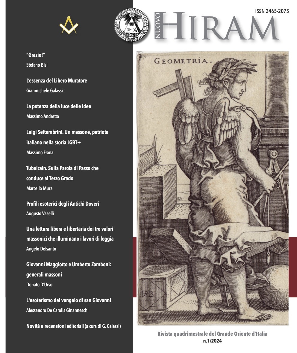 Hiram 1-2024 - Grande Oriente d'Italia - Sito Ufficiale